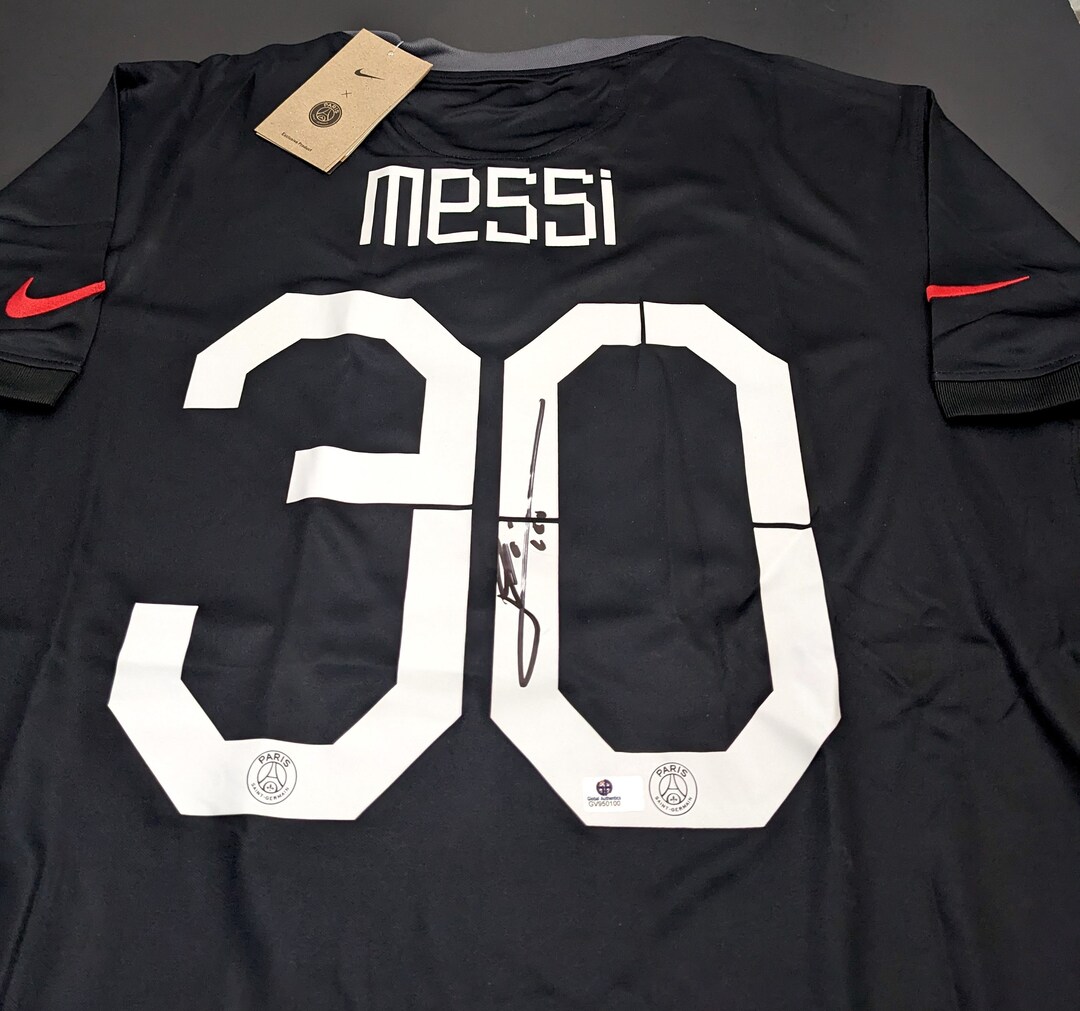 Lionel Messi Paris Saint-germain Autographed Signed Jersey - Etsy
