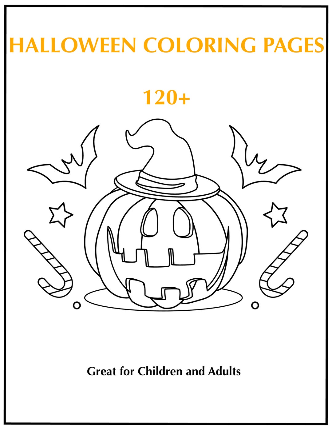 120+ Halloween Coloring Pages - Etsy