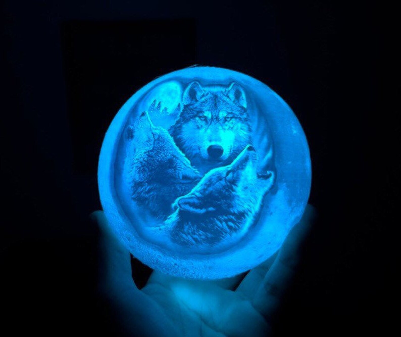 Custom LED Moon Lamp Moon Light With Personalized Photo Gift for Men ...