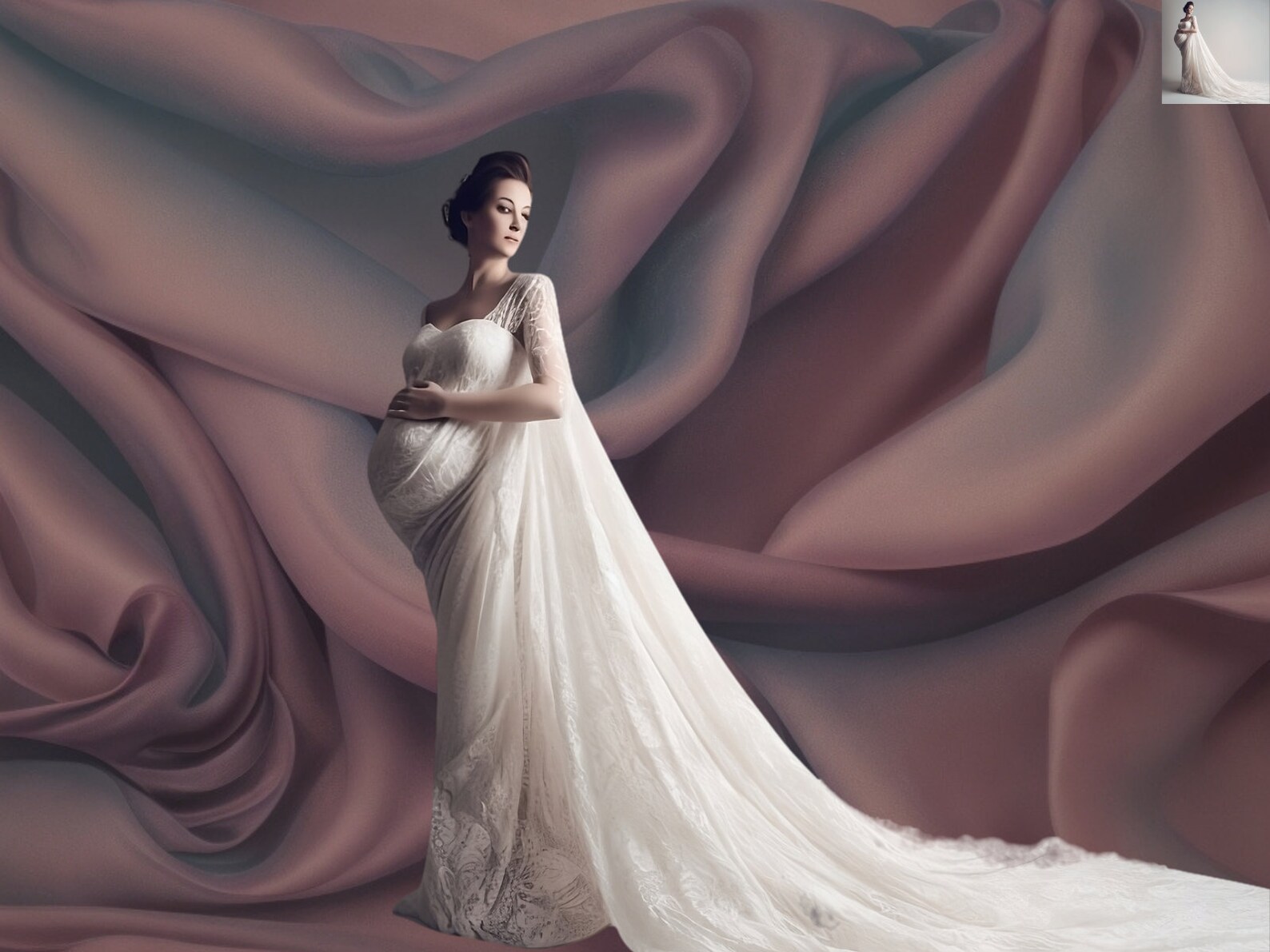 25 Flowing Tulle Maternity Digital Backdrop Overlay Silk Digital ...