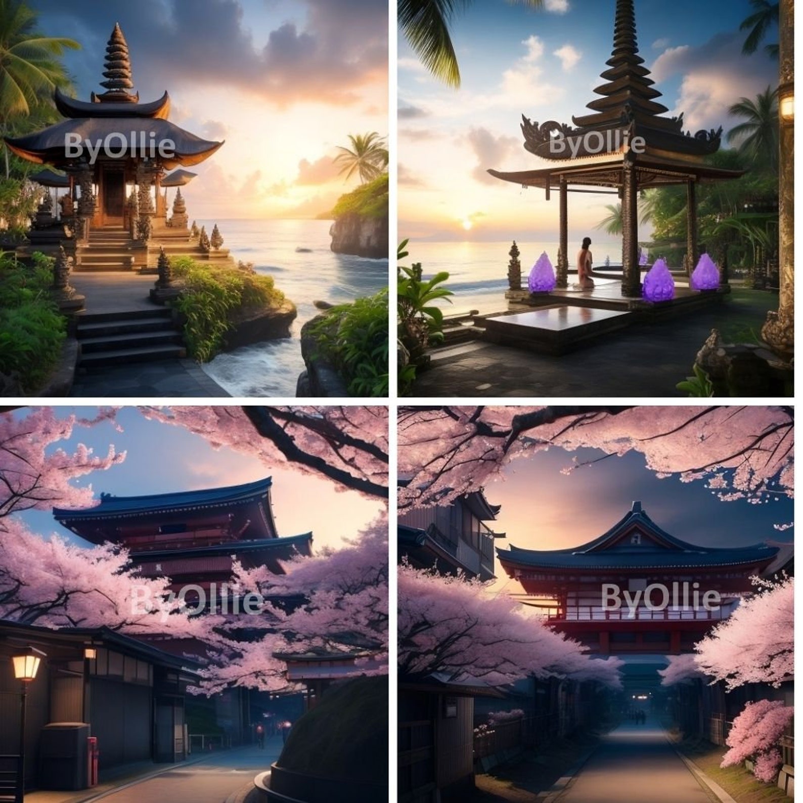 Nature Digital Backgrounds Exquisite Beach Exotic Paradise Photo ...