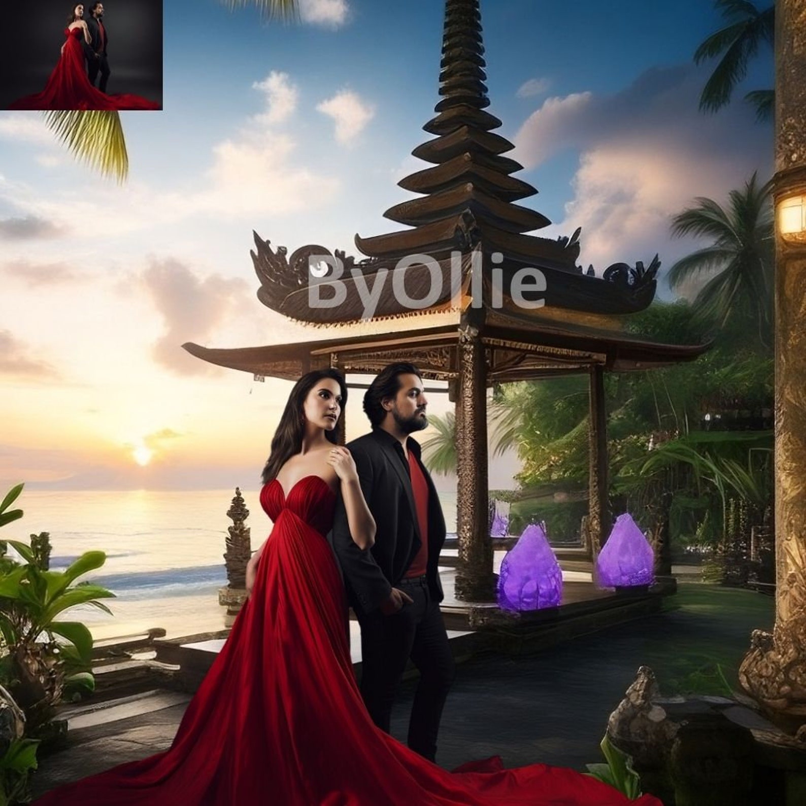 Nature Digital Backgrounds Exquisite Beach Exotic Paradise Photo ...