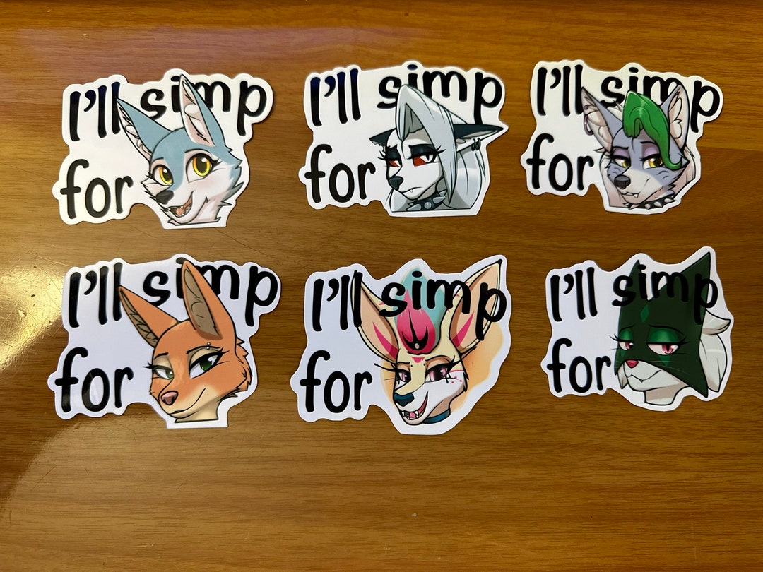 I'll Simp For... Stickers - Etsy