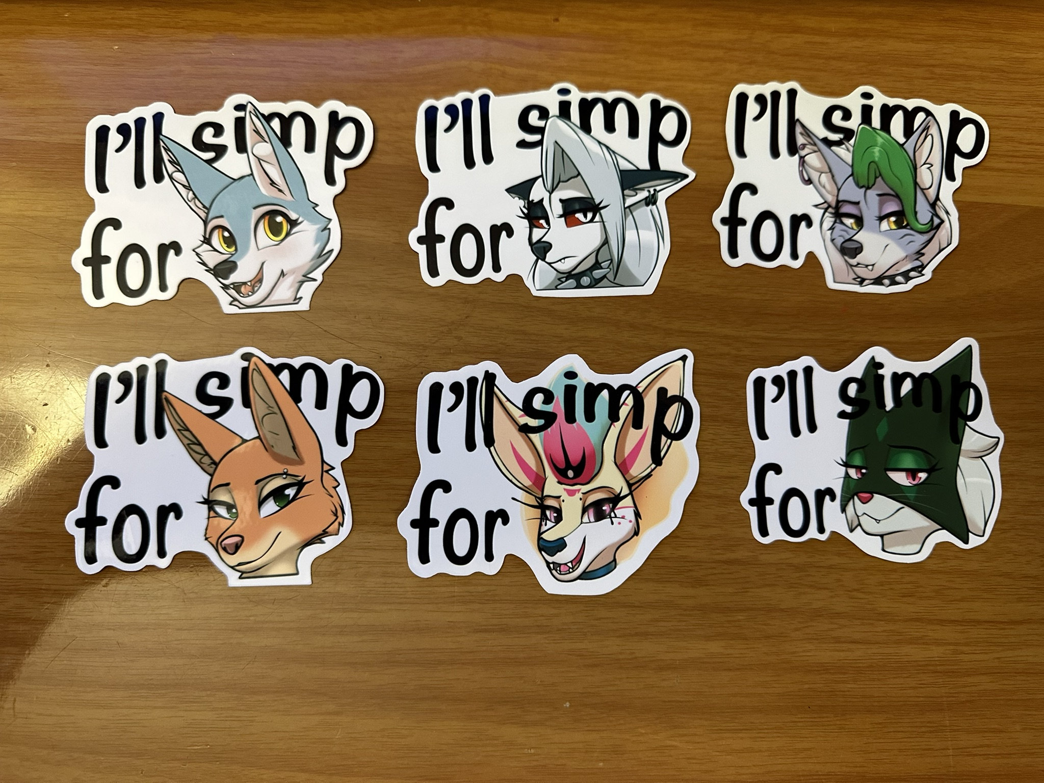 I'll Simp For... Stickers - Etsy