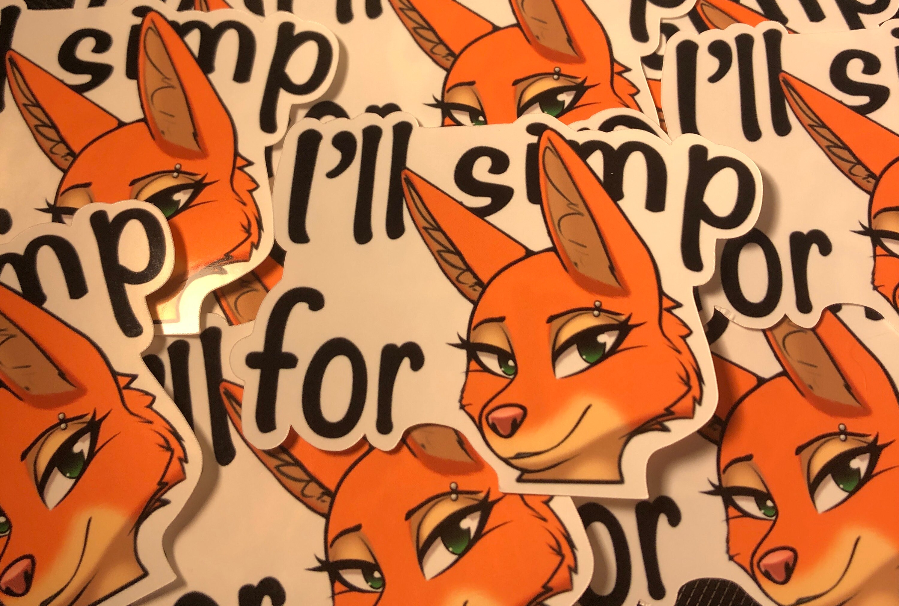 I'll Simp For... Stickers - Etsy