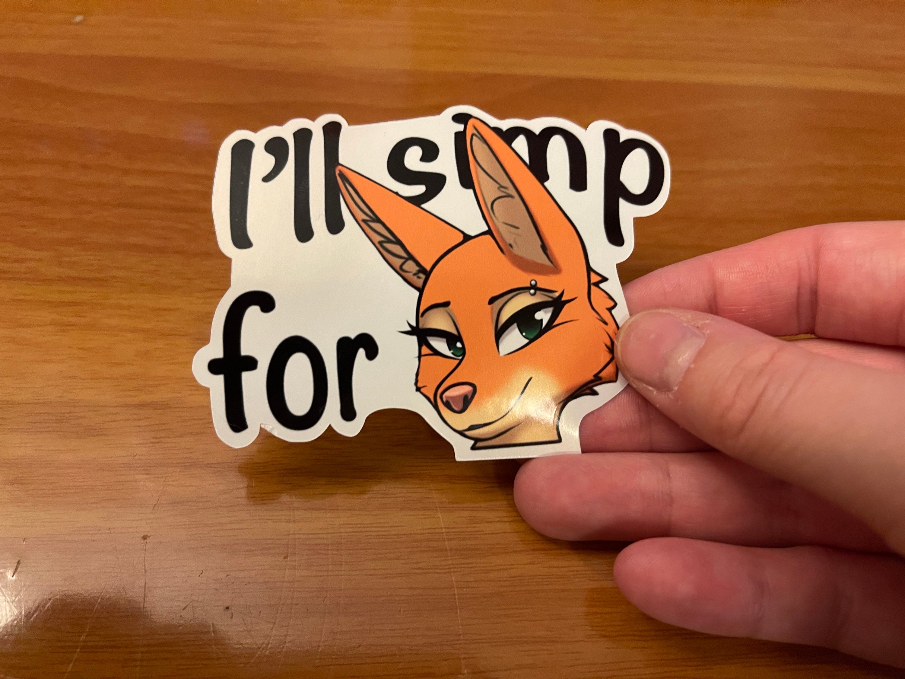 I'll Simp For... Stickers - Etsy