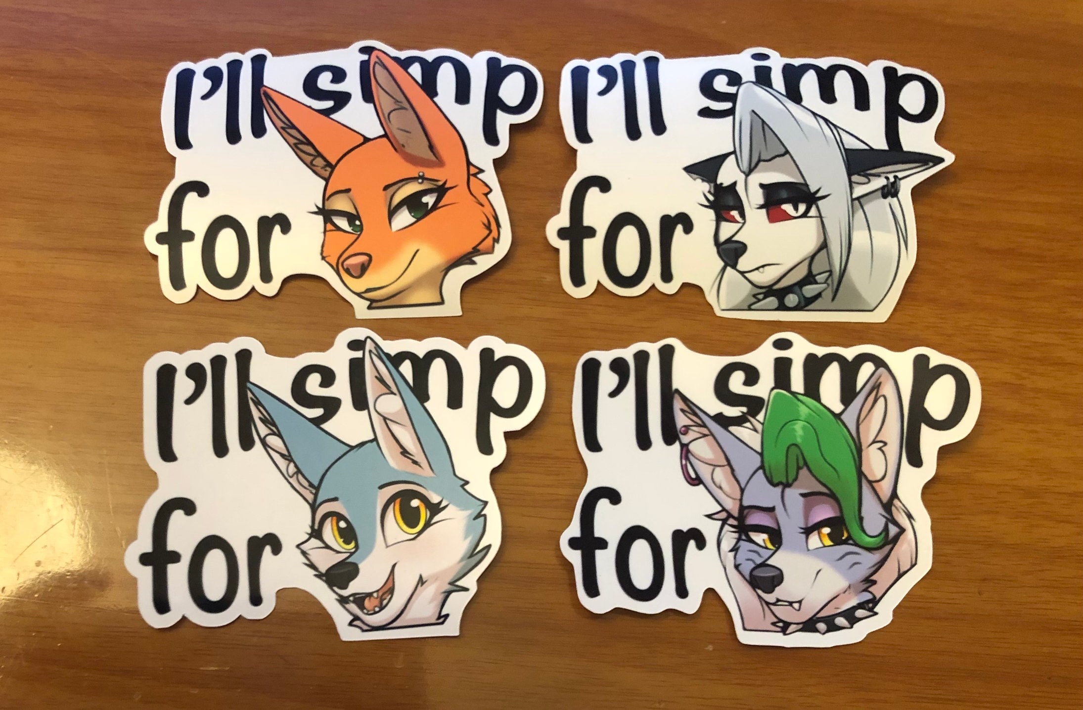 I'll Simp For... Stickers - Etsy