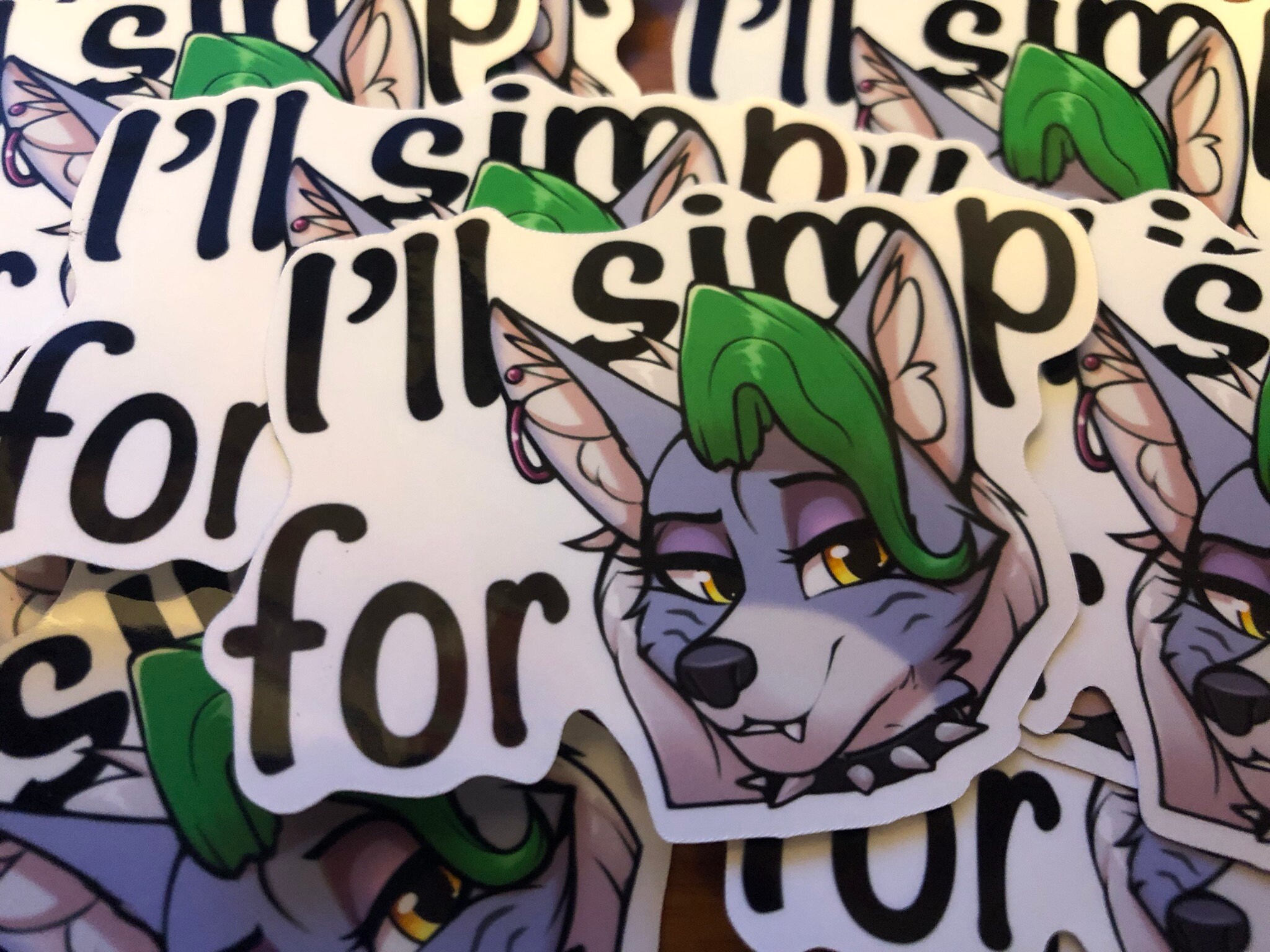 I'll Simp For... Stickers - Etsy