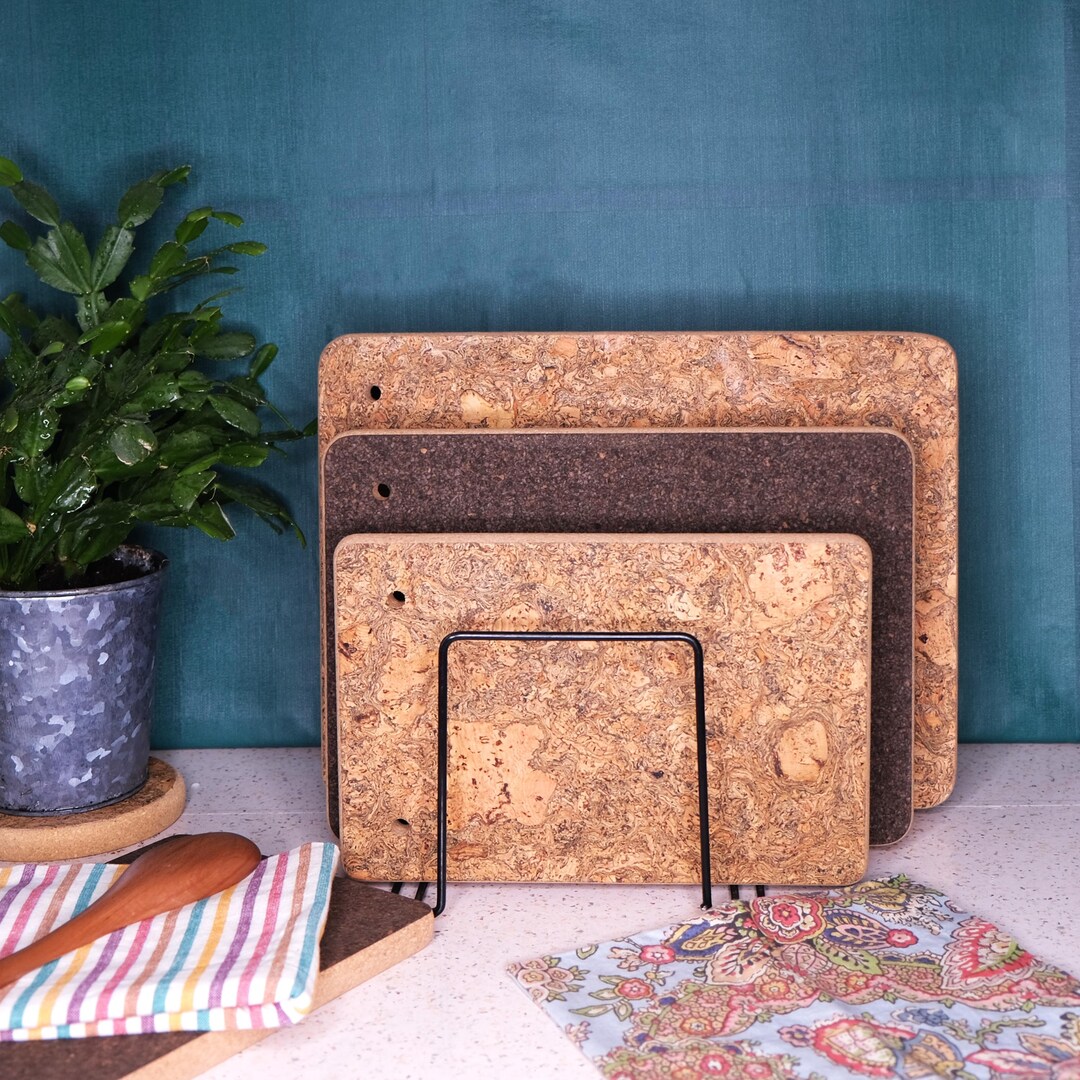 Thick Rectangle Cork Board for Hot Oven Dish, Baking Trays, Casseroles ...