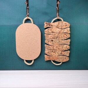 Natural Heat Resistant Board for Oven Dishes, Cork Board With Rope ...