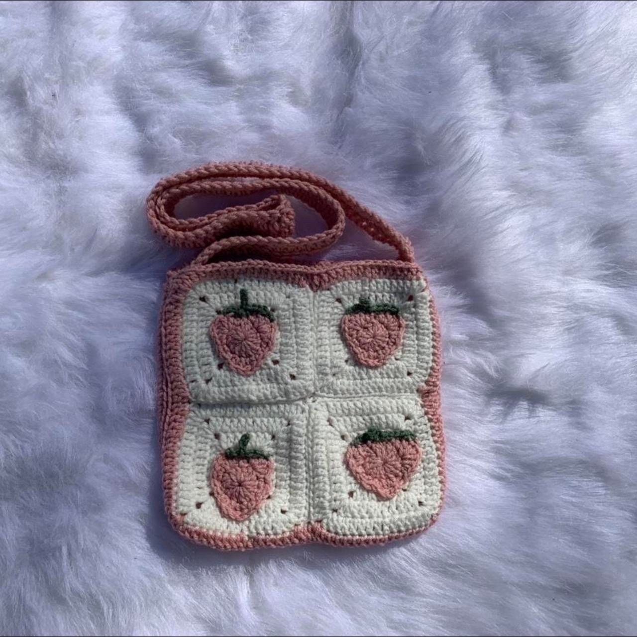 Crochet Strawberry Bags Cottagecore Purse - Etsy