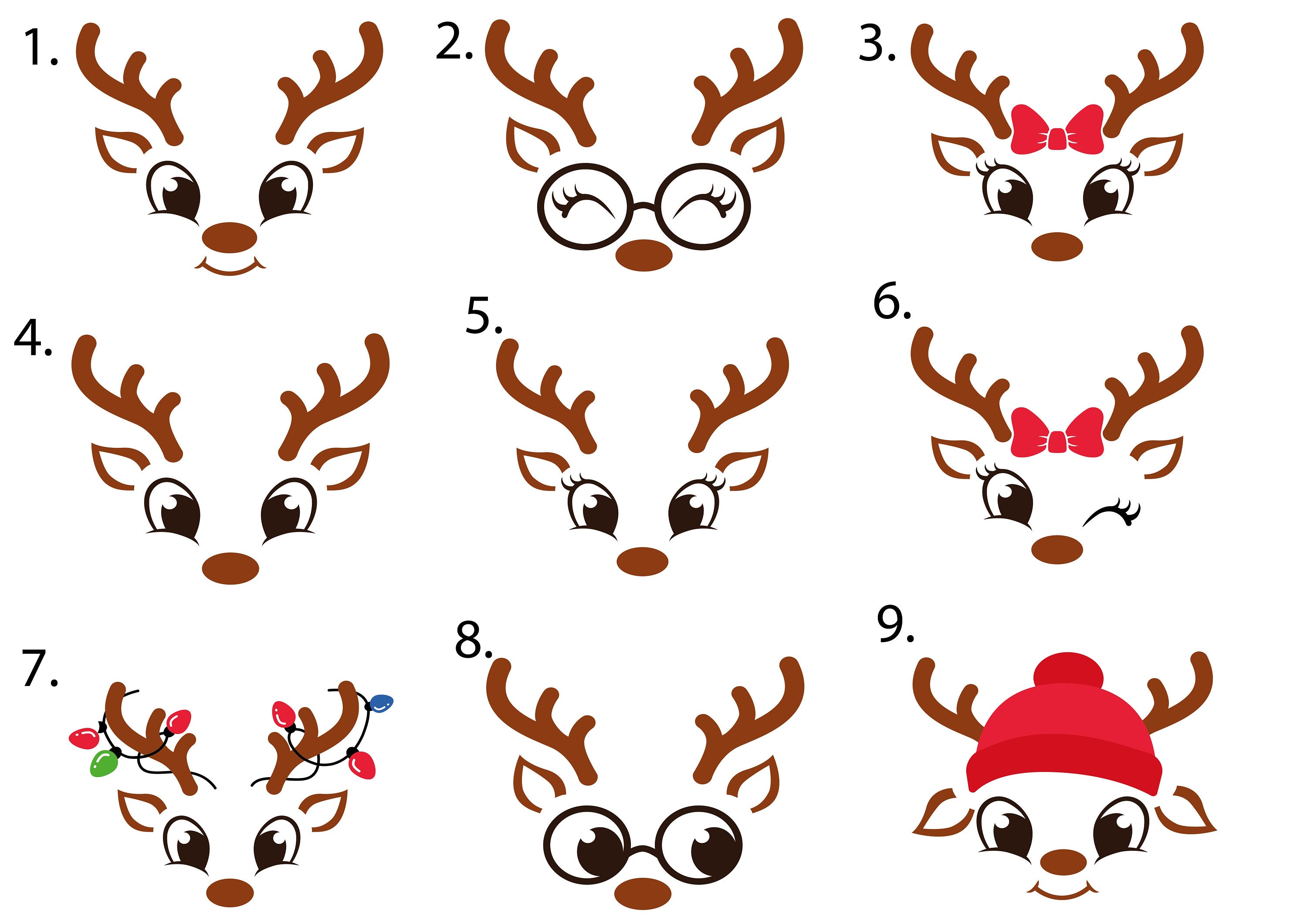 Christmas Reindeer, Custom Coffee Mug, Handmade Mug, Custom Text Mug ...