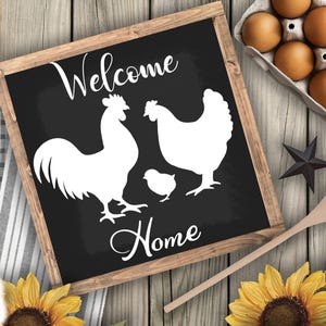Welcome Home Chicken Png Digital Clipart Set - Etsy