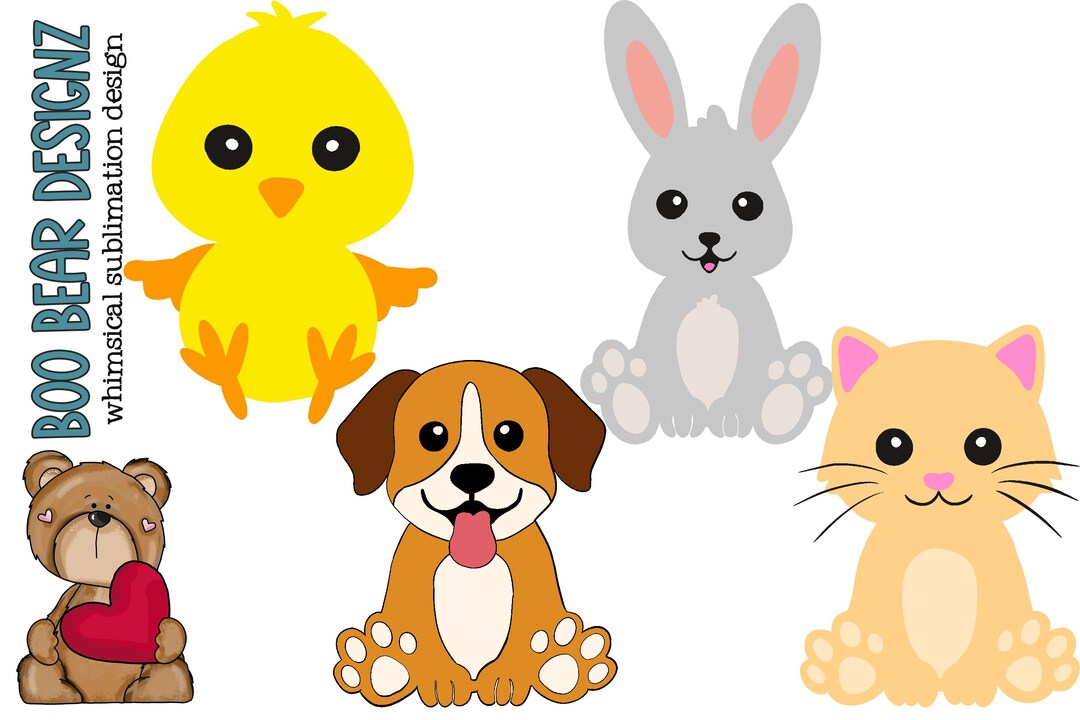 Farm Animal Clipart Set: Instant Digital Download - Etsy
