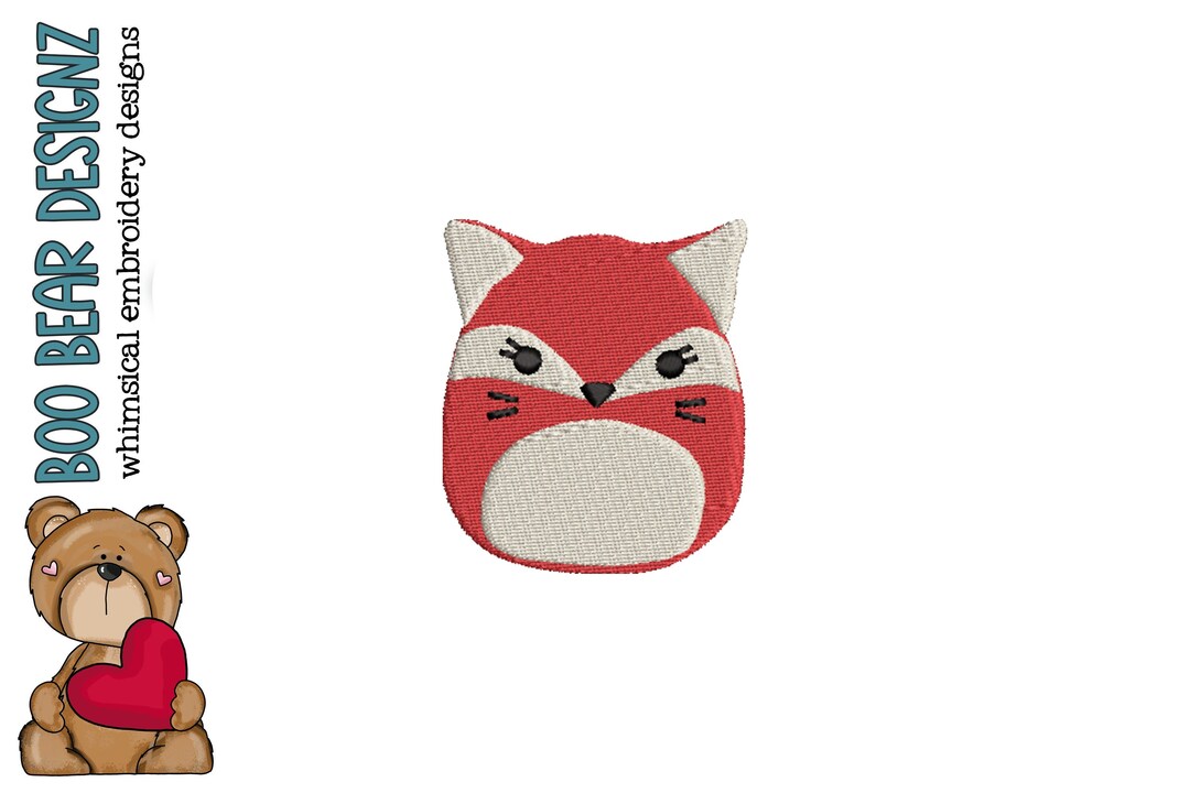 Red Fox Squishy Embroidery File - Etsy
