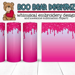 Pink Glitter Drip PNG - Etsy