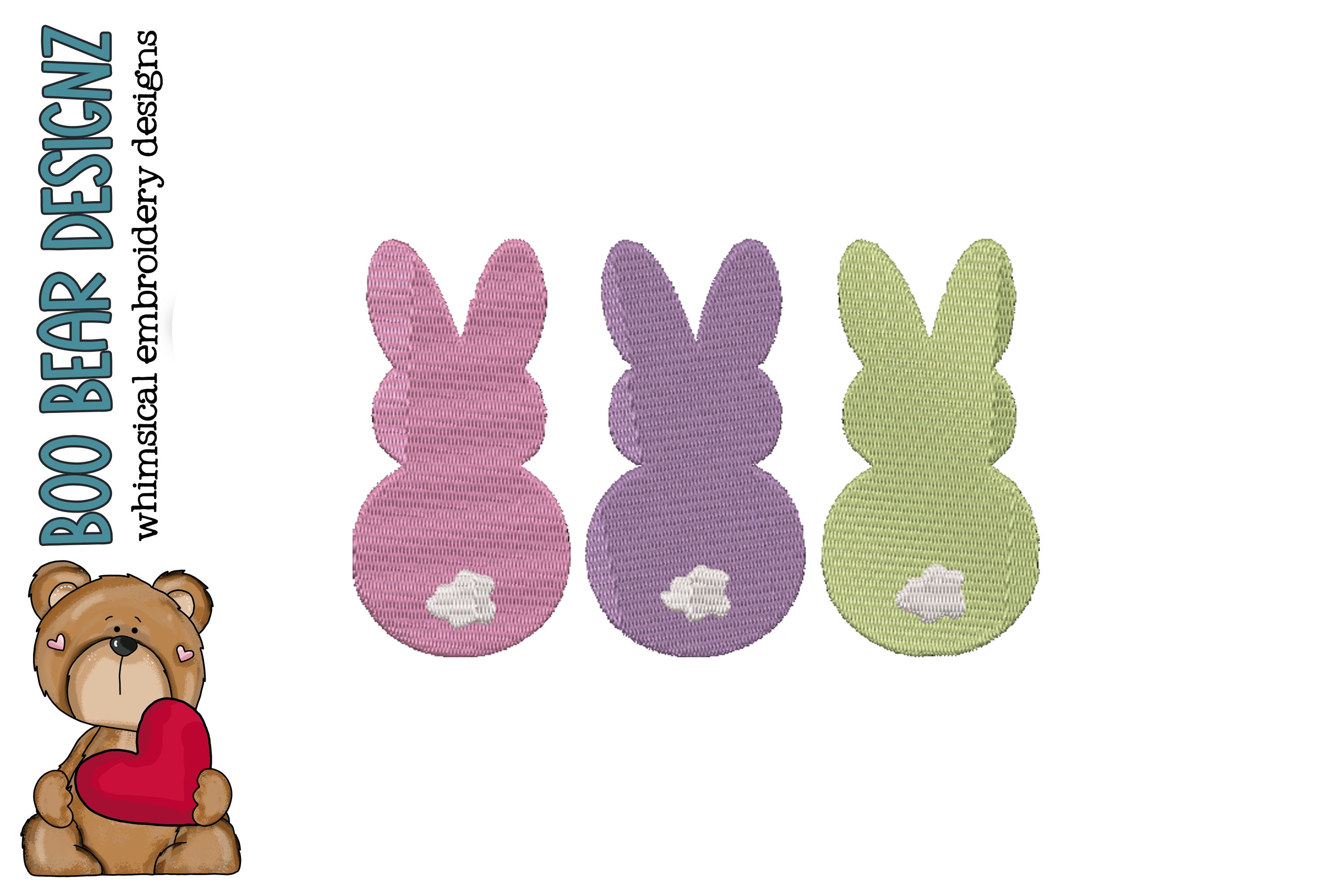 Easter Bunny Peeps Embroidery Design - Etsy