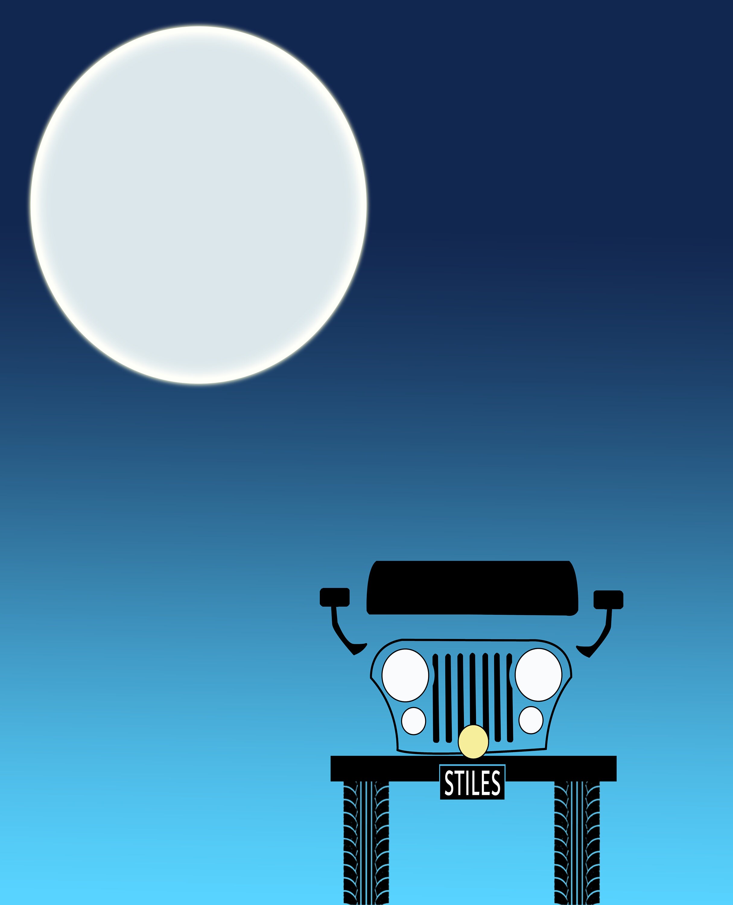 Teen Wolf Jeep Outline - Etsy