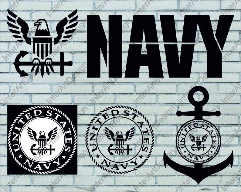 US Navy Logo Svg US Navy Emblem Svg Navy for Cricut USN | Etsy UK