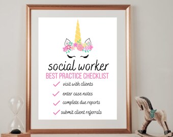 Social Worker Poster - Etsy