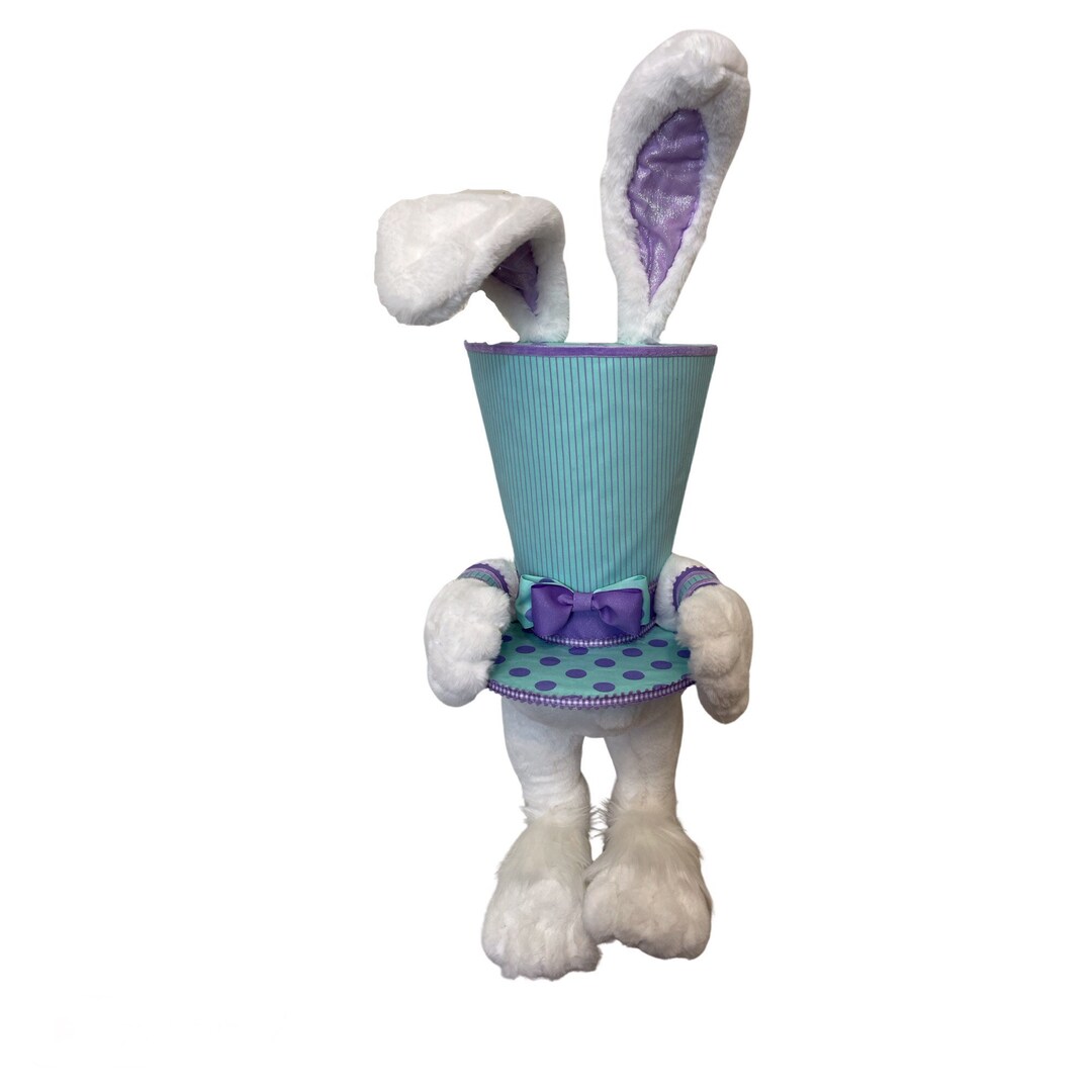 Hiding Out Until Easter Easter Bunny Top Hat Aqua and - Etsy