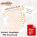 Weekly Credit Card Checklist, Instant PDF Download, Credit Card ...
