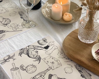 Paper Placemat Italian - Etsy