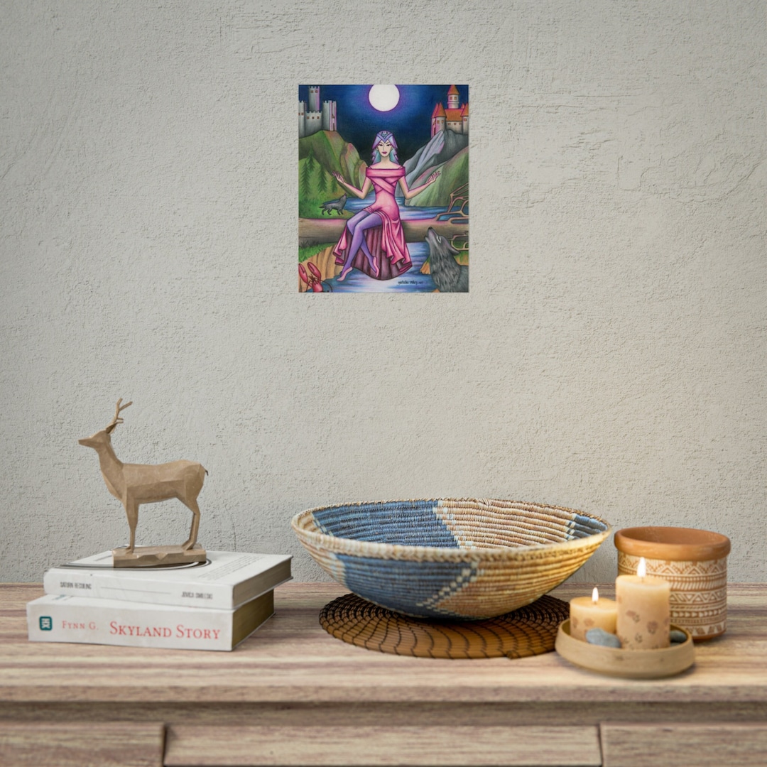 Rolled Poster la Luna Card / Rolled Poster the Moon Tarot Sortilegium ...