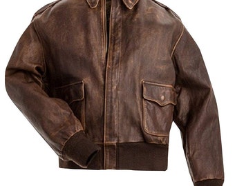 Brown Flight Jacket | Etsy