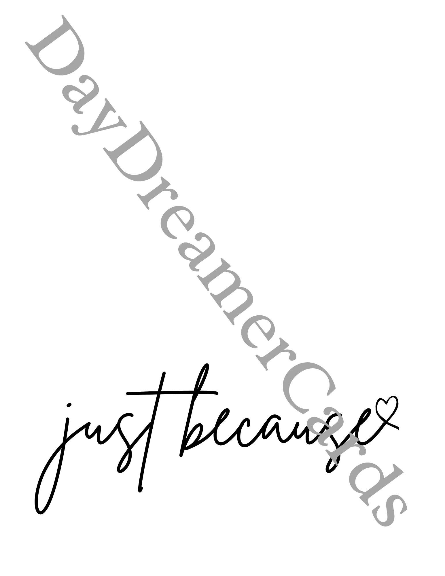 Digital Just Because Card | Printable Thinking of You Card ...