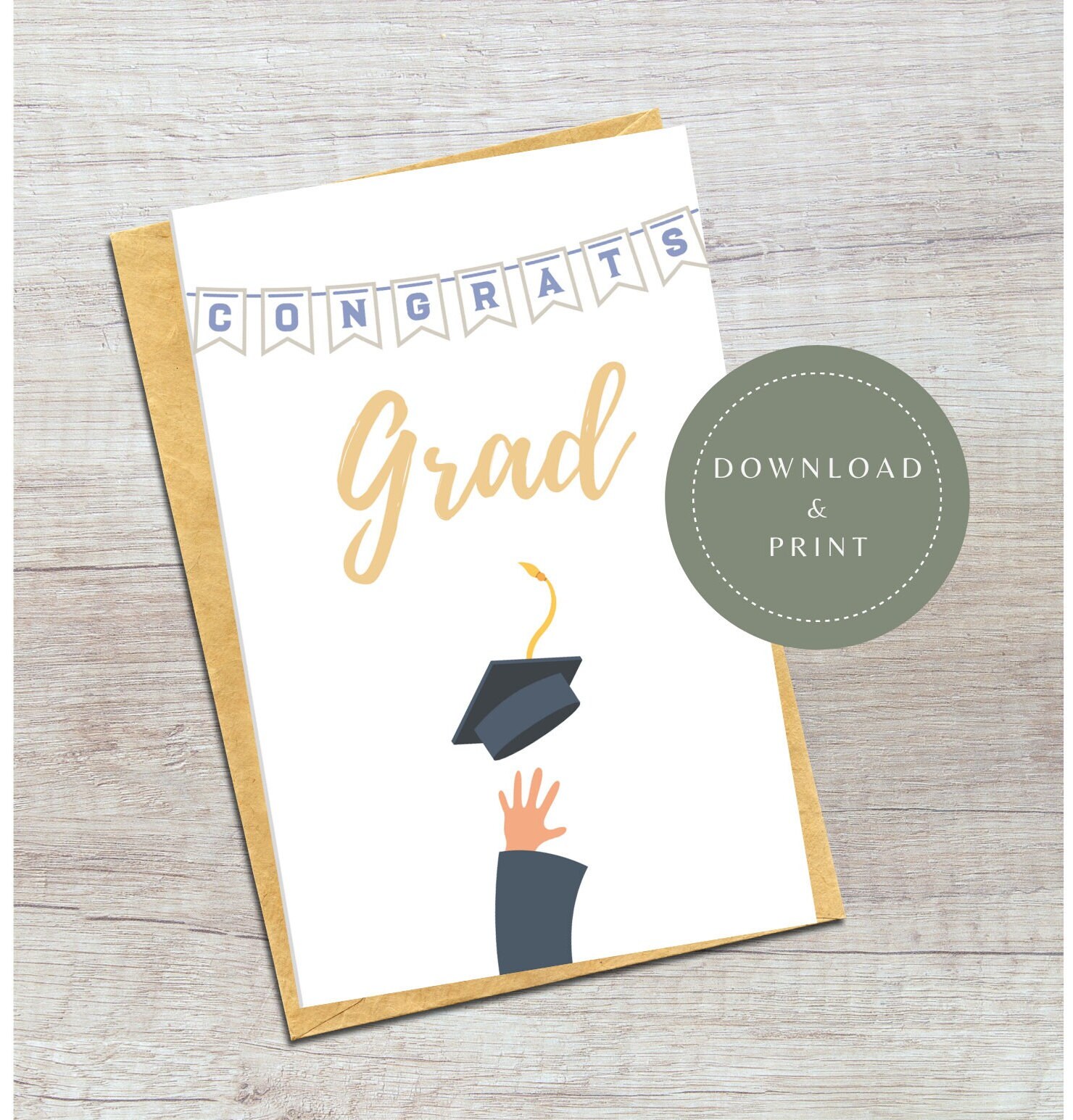 Digital Congratulations Card Printable Congrats Graduate Card College ...