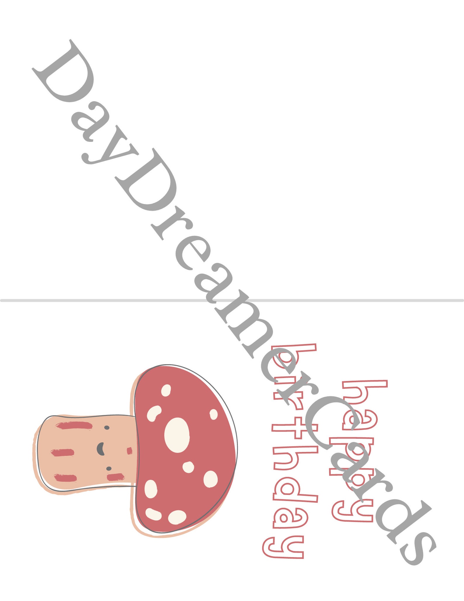 Digital Birthday Card | Printable Mushroom Birthday Card | Cottagecore ...