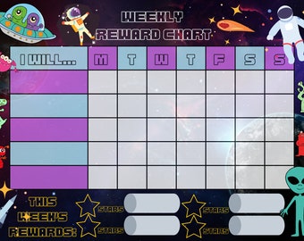 Children's Reward Chart Dinosaurs Theme Download and Print - Etsy