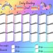 Set of 6 Children's Reward Charts - Unicorns Theme - Download and Print ...