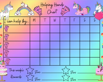 Children's Reward Chart Dinosaurs Theme Download and - Etsy