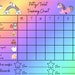 Set of 6 Children's Reward Charts - Unicorns Theme - Download and Print ...