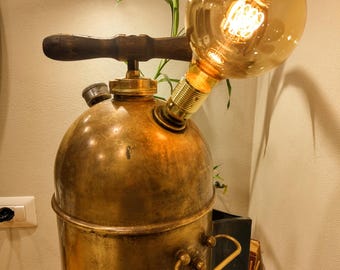 Antique Fire Extinguisher Lamp - Etsy