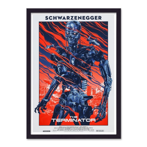 The Terminator Poster James Cameron Minimalist Movie - Etsy