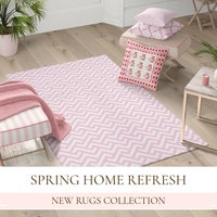 Preppy Aesthetic Area Rugs Baby Pink, Preppy Room Decor Aesthetic, Rug ...