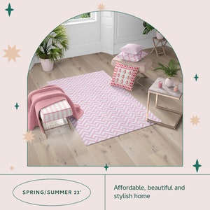 Preppy Aesthetic Area Rugs Baby Pink, Preppy Room Decor Aesthetic, Rug ...