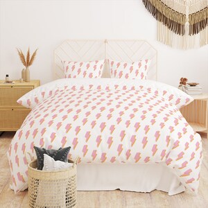Preppy Bedding, Preppy Lightning Bolts Duvet Cover, Teen Bedding ...