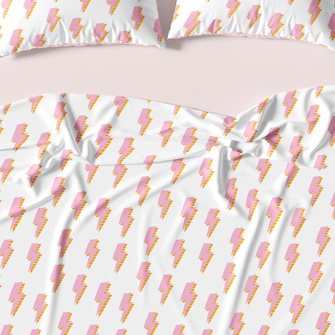 Preppy Bedding, Preppy Lightning Bolts Duvet Cover, Teen Bedding ...