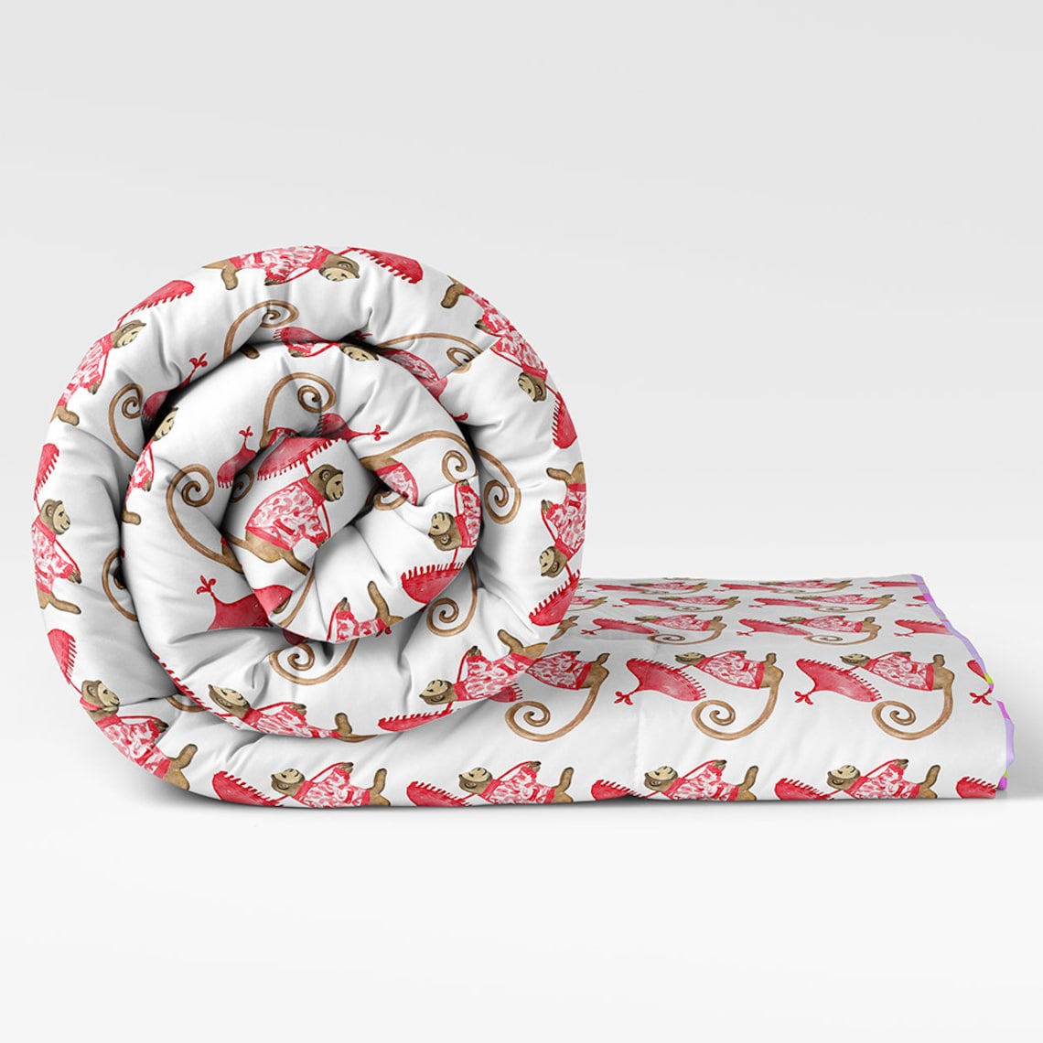 Preppy Monkey Comforter Preppy Bedding Preppy Room Decor - Etsy