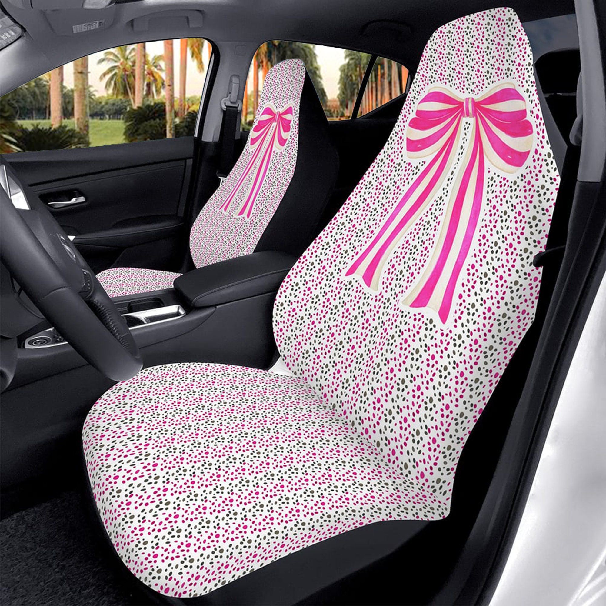 Pink Ribbon Car Seat Covers Girly Car Decor for Women Pink Car Decor Cute Car Accessories for Girls Preppy Car Decor Gifts for Women Etsy