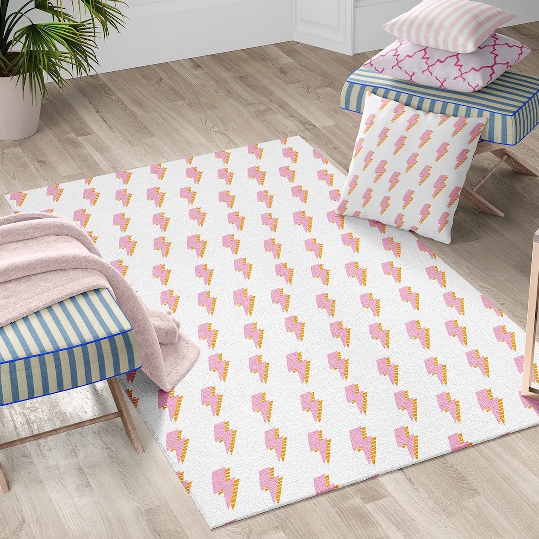 Preppy Area Rug, Preppy Aesthetic Room Decor, Cute Rug, College Dorm ...