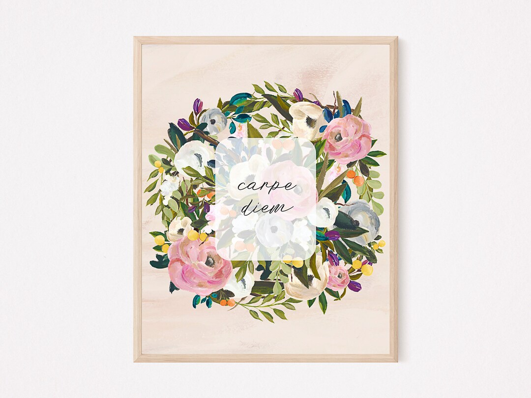Carpe Diem Seize the Day Digital Print Instant Download - Etsy