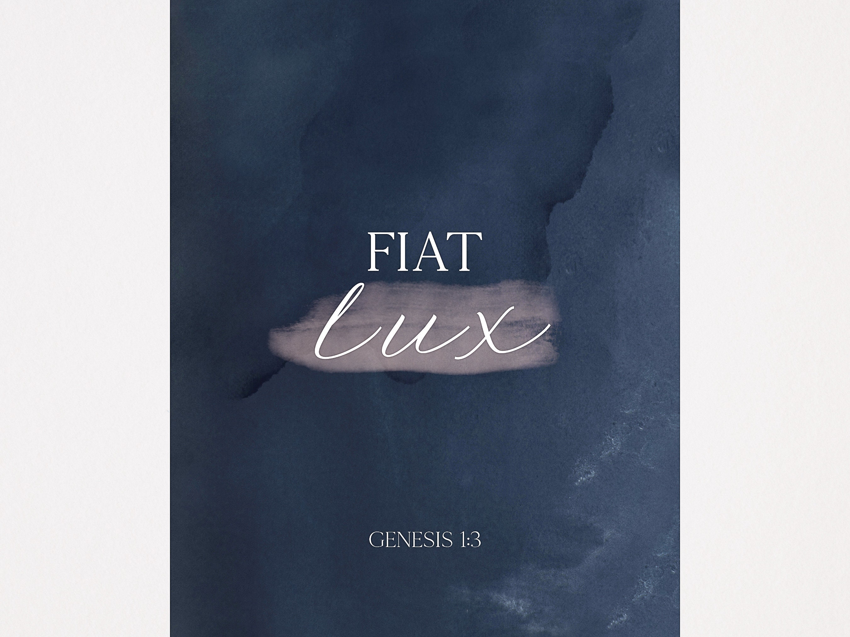 Let There Be Light in Latin, Fiat Lux Bible Verse Genesis Download ...