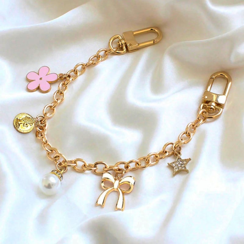Purse Pearl Chain Charms - Etsy