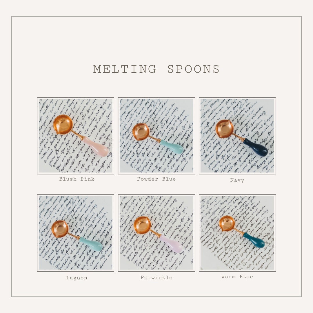 Melting Spoon I Wax Seal Spoon I Wax Warmer Spoon I Navy Blue I Wax ...
