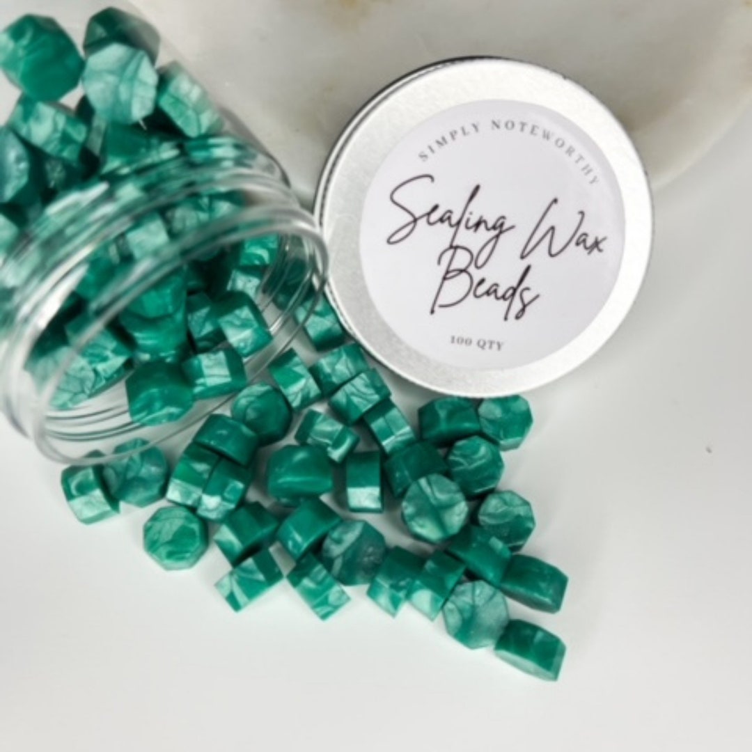 Sealing Wax Beads I Wax for Seals I Wax Seal Beads I Emerald Green Wax ...